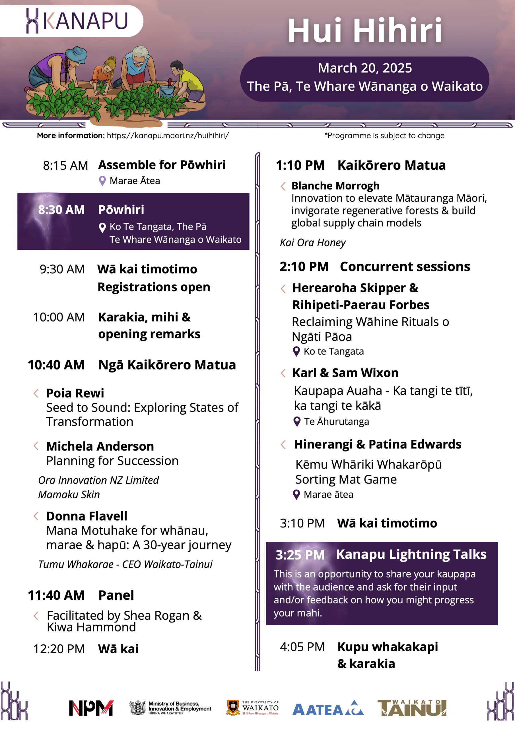 Hui Hihiri | National Wānanga - Kanapu